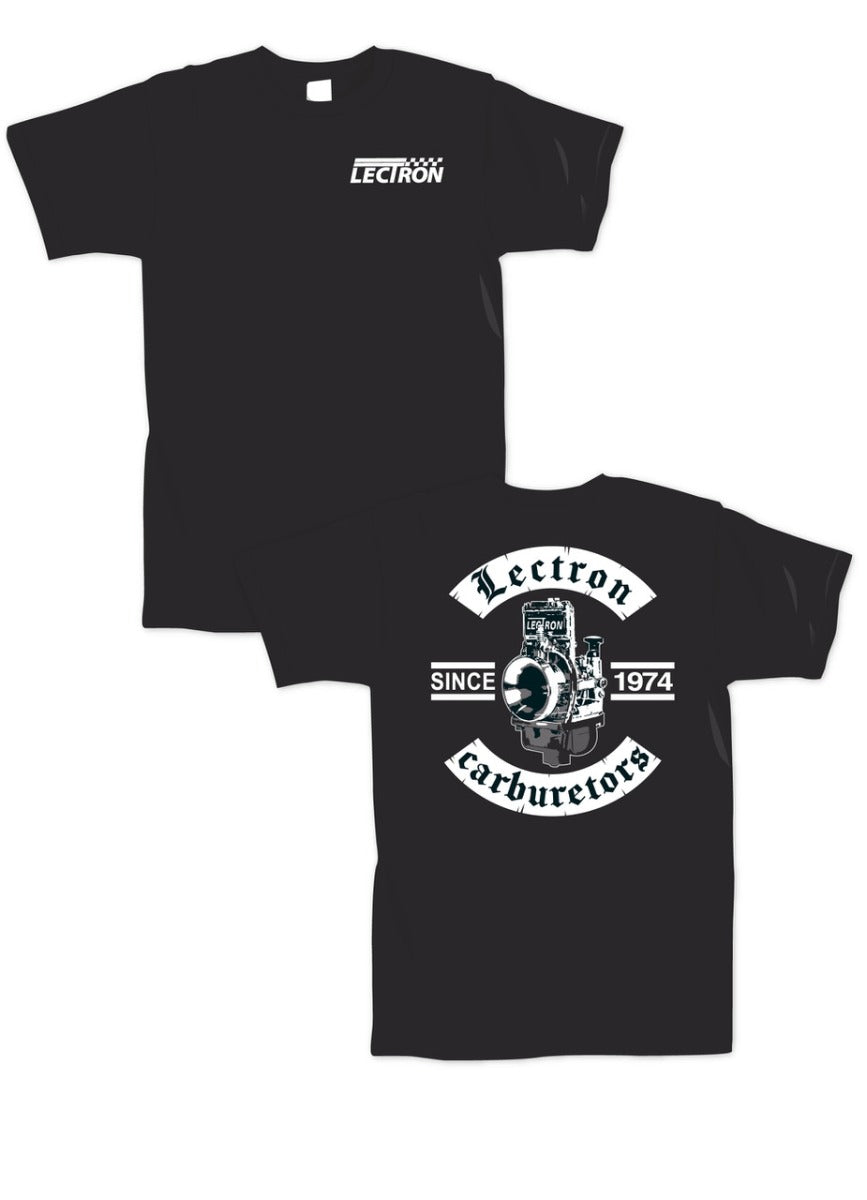 Since 1974 Lectron T-Shirt (Black) – Lectron Fuel Systems